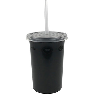 50 VASOS CON TAPA Y POPOTE 16 OZ. – proveedorafiestalandia